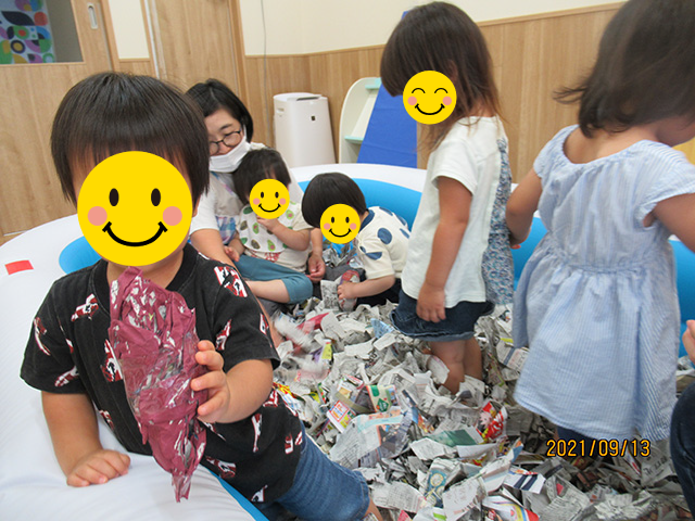 おいもほりごっこ2021年9月13日 ひとつむぎ保育園 感性を磨き育てる保育園